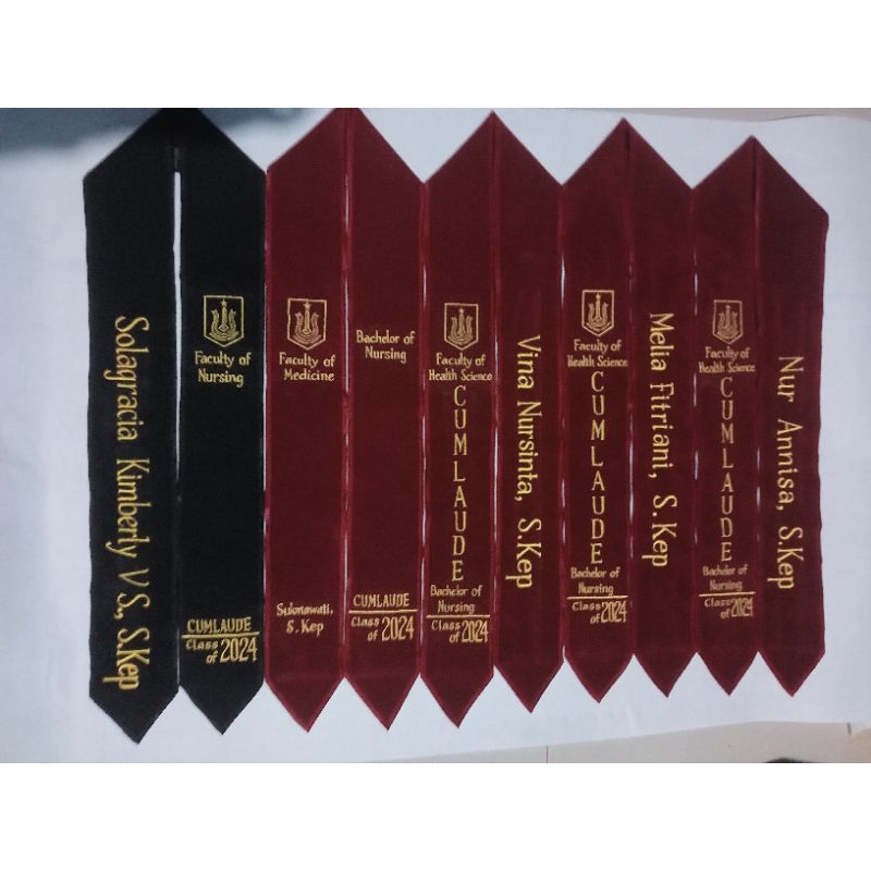Jual (1hari jadi)selempang wisuda/selempang kalung/Class Of 2024 ...