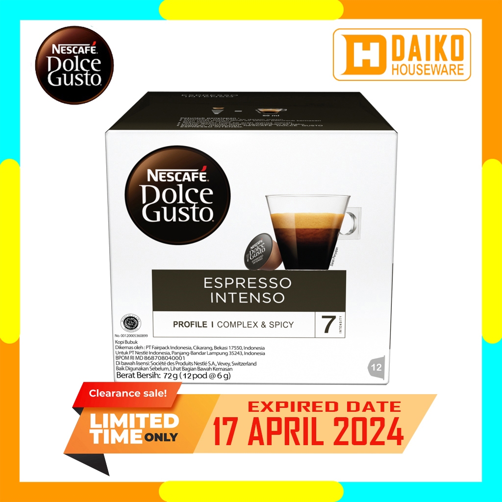 Jual Capsule NDG Nescafe Dolce Gusto Espresso Intenso 1 Box Original ...