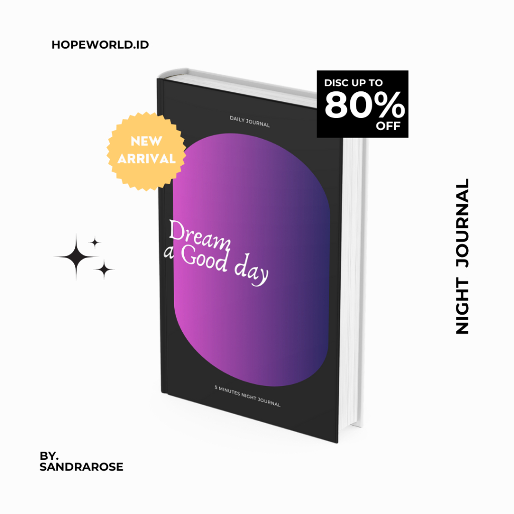 Jual 5 Minutes Night Diary - Dream a Good Day by SANDRAROSE, Gratitude ...