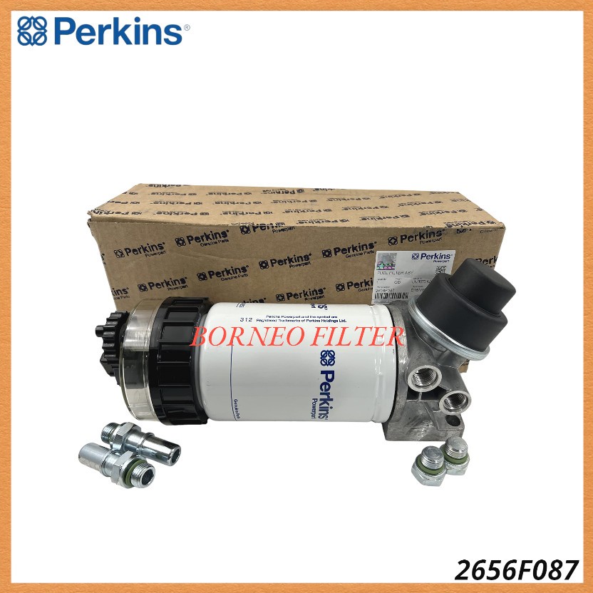 Jual 2656F087 Perkins Genuine Head Fuel Filter Water Separator Assy Set ...