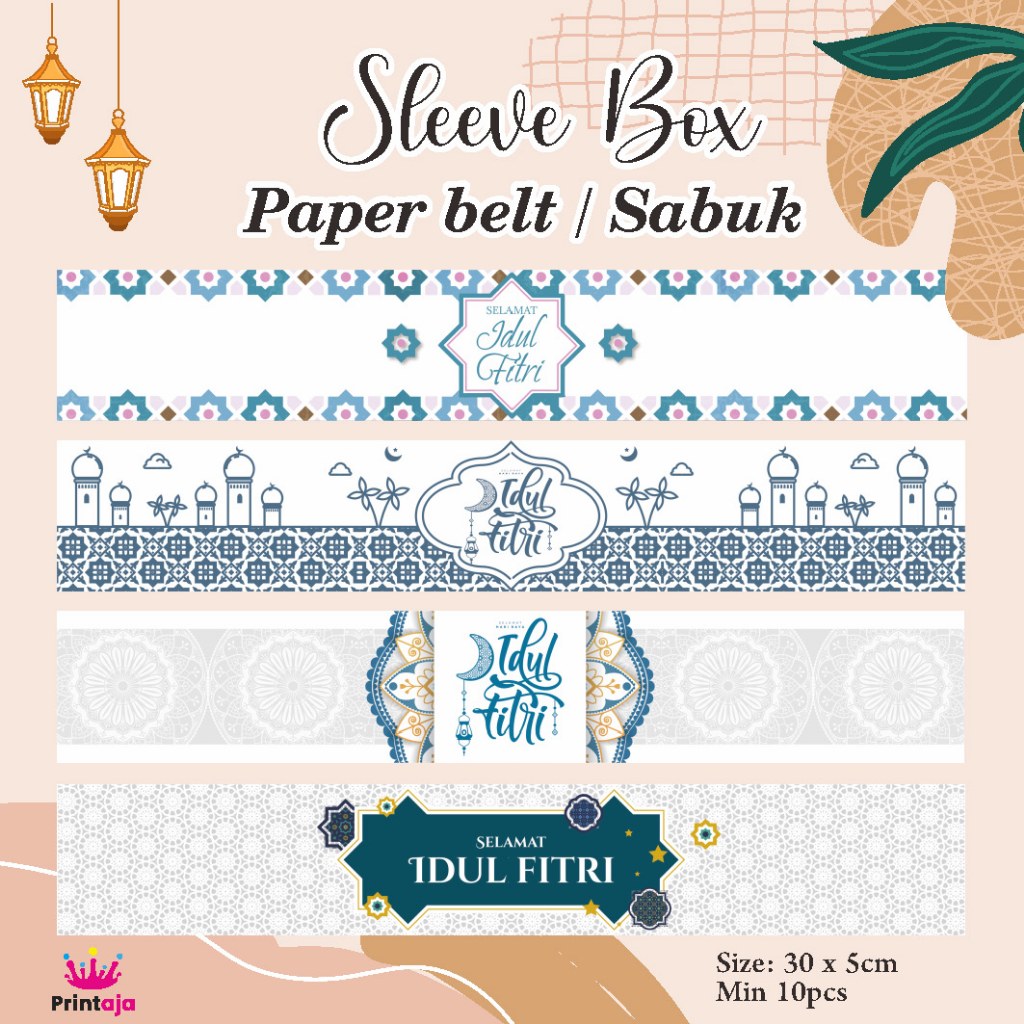 Jual {READY STOCK} Paper Belt Lebaran Idul Fitri | Sabuk Kertas Panjang ...