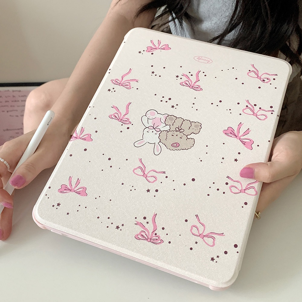 Jual Casing Hard Acrylic Bow Puppy Rabbit Case Compatible with IPad ...