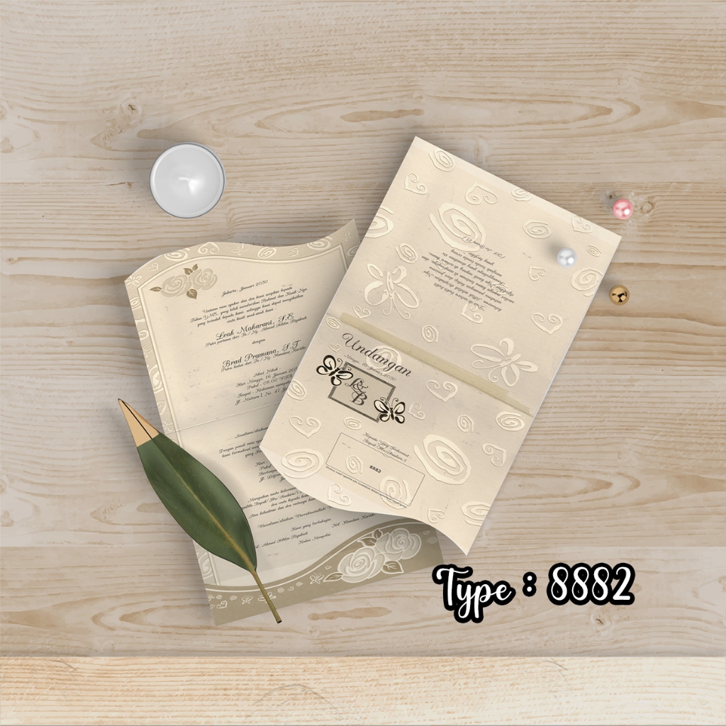 Jual SURAT UNDANGAN ERBA TEMA 8882 LIPAT 2 PREMIUM | Shopee Indonesia