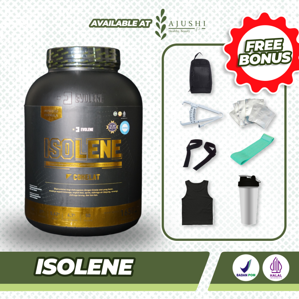 Jual Evolene Isolene 50 Sachet (1.650 gram) Whey Protein Isolate ...
