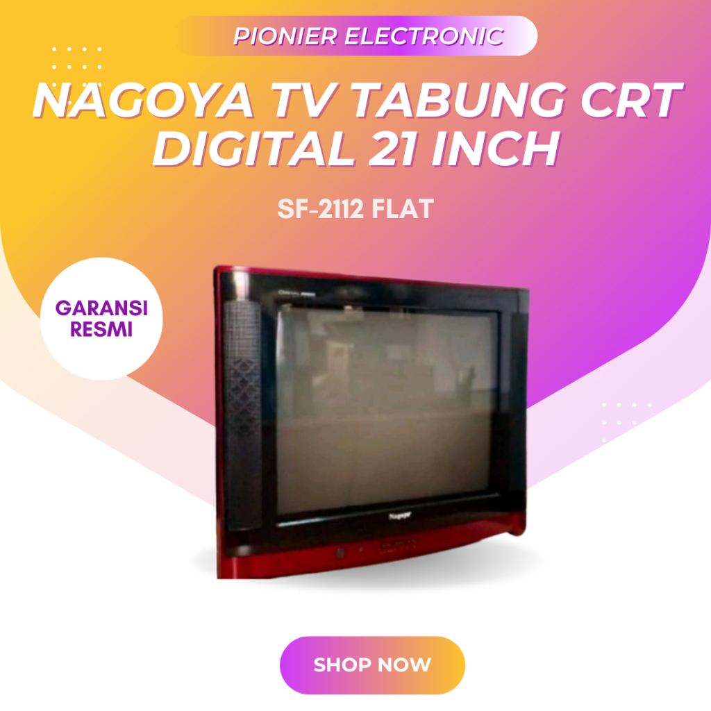 Jual NAGOYA TV TABUNG CRT DIGITAL 21 INCH TYPE SF-2112 FLAT - GARANSI ...
