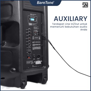 Jual BareTone Speaker Portable MAX15MHWR Speaker Bluetooth 15 Inch Mini ...