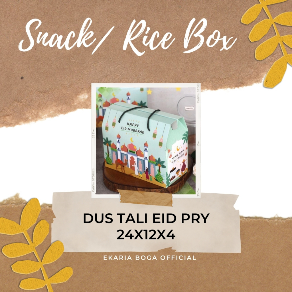 Jual SNACK BOX/ RICE BOX | GABLE BOX | LEBARAN | DUS TALI EID PRY ...