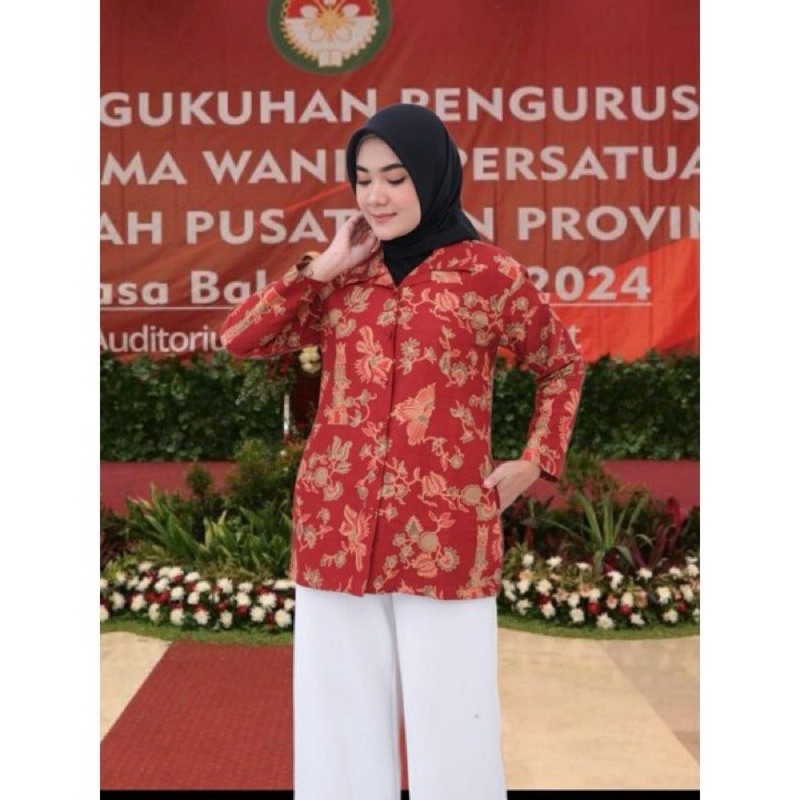 Jual Baju dwp persatuan lapis furing / batik dwp darma wanita persatuan ...