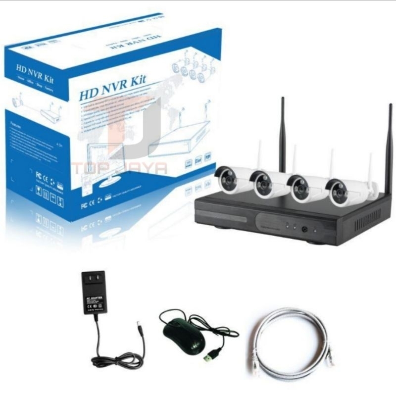 Jual PAKET NVR KIT 5MP 4CH CAMERA CCTV WIRELESS FULL HD INDOOR OUTDOOR ...