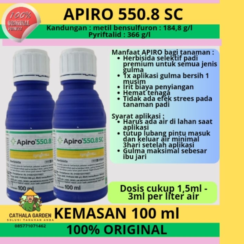 Jual HERBISIDA APIRO 550.8 SC KEMASAN 100ML | Shopee Indonesia
