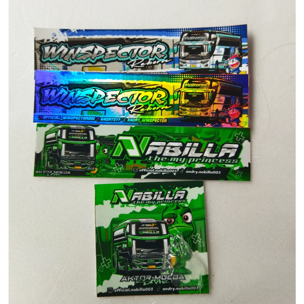 Jual stiker basuri nabila danwinspektor asli dari unit isi 1biji ...