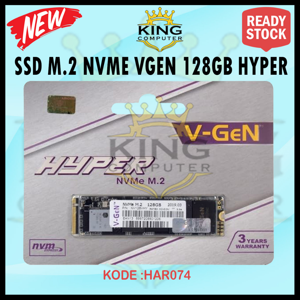 Jual SSD V-GEN 128GB M.2 NVME 2280 V-GeN SOLID STATE DRIVE M2 PCIE VGEN ...