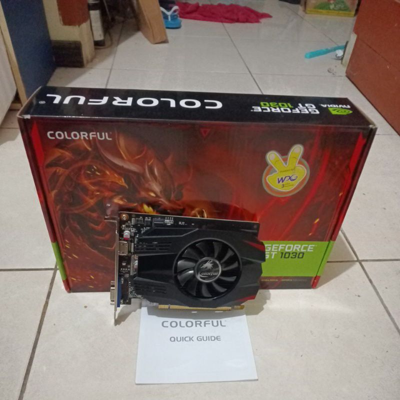 Jual VGA Colorful GT 1030 2 GB GDDR5 Mulus Like New Garansi Resmi ON ...