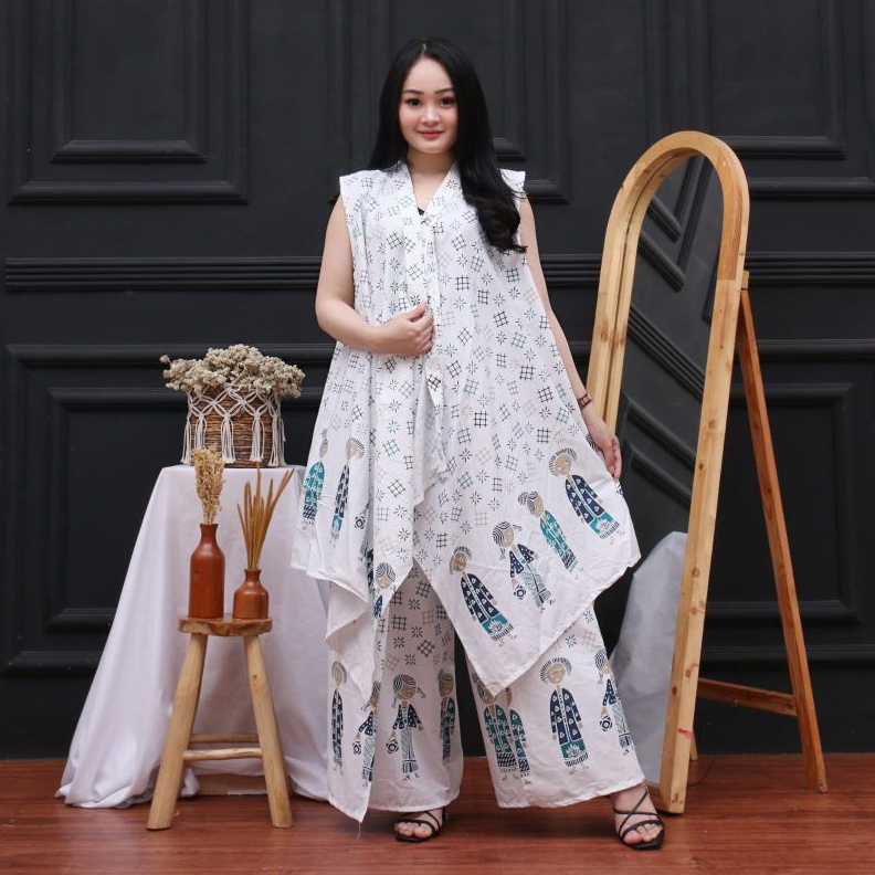 Jual ART L63U OUTERCARDIGAN BATIK TEJO MODEL SAYAP II VEST BATIK ...