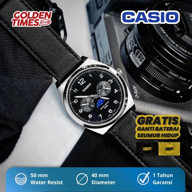 Jual Jam Tangan Casio MTP-M300L-1AVDF ''Silver Leather'' BNIB Fullset ...