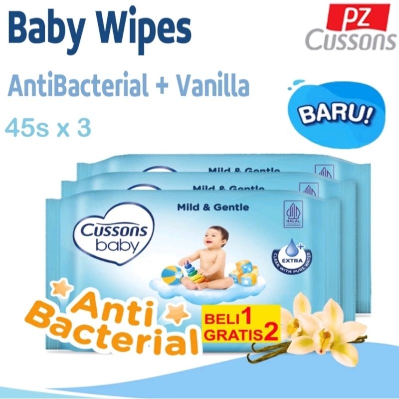 Jual CUSSON TISU BASAH BELI 1 GRATIS 2 (3 x 50lbr) | Shopee Indonesia