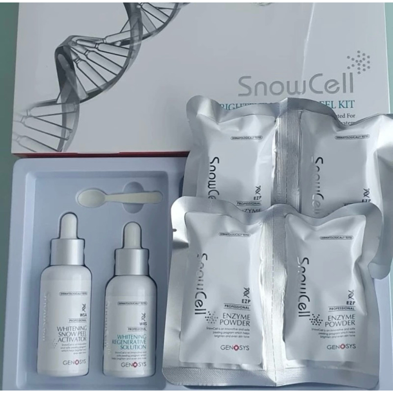 Jual SnowCell Genosys Snow Cell Peeling Peel Kit Brightening Korea BPOM ...