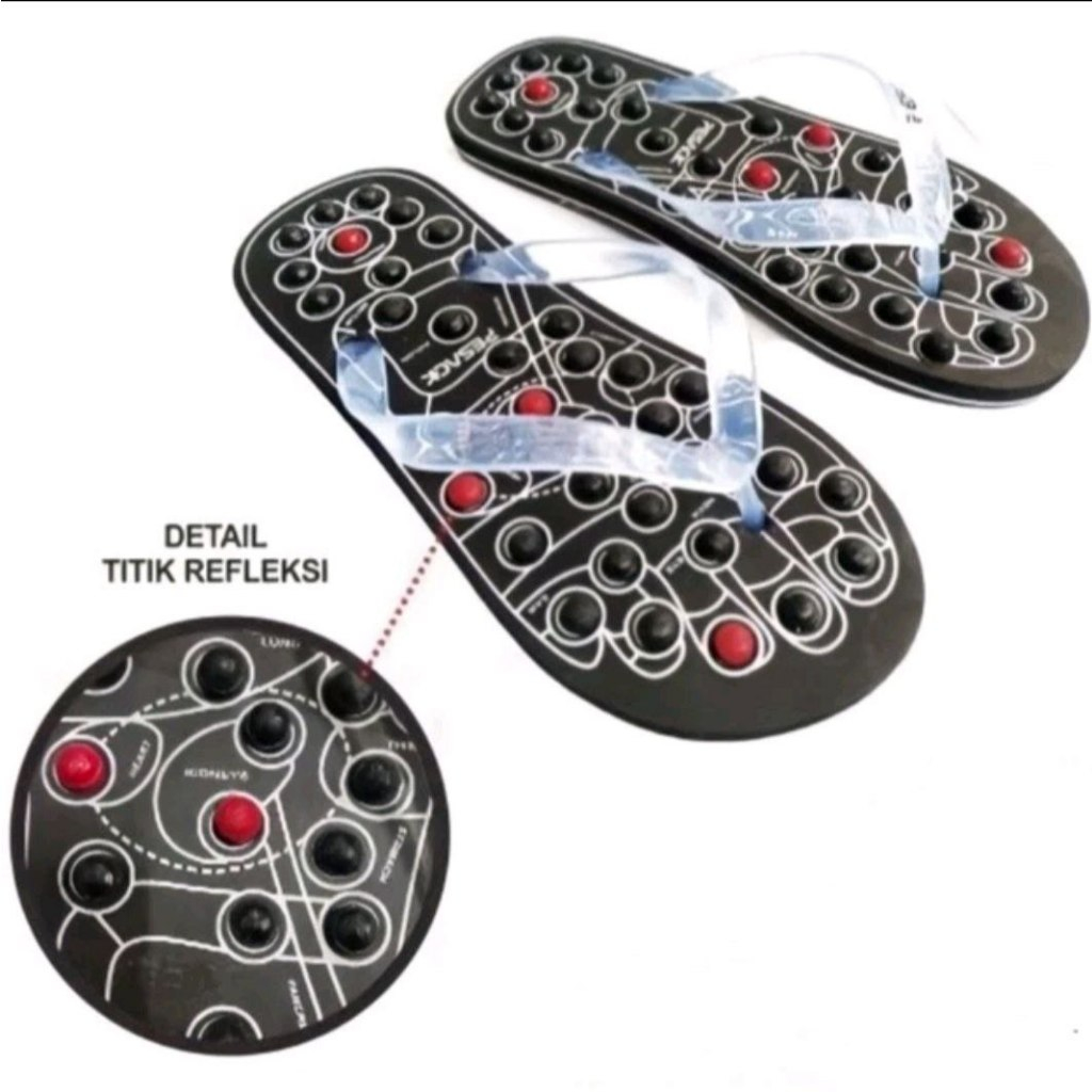 Jual Sandal Rematik Terapi Akupuntur Pria Wanita Sendal Kesehatan ...