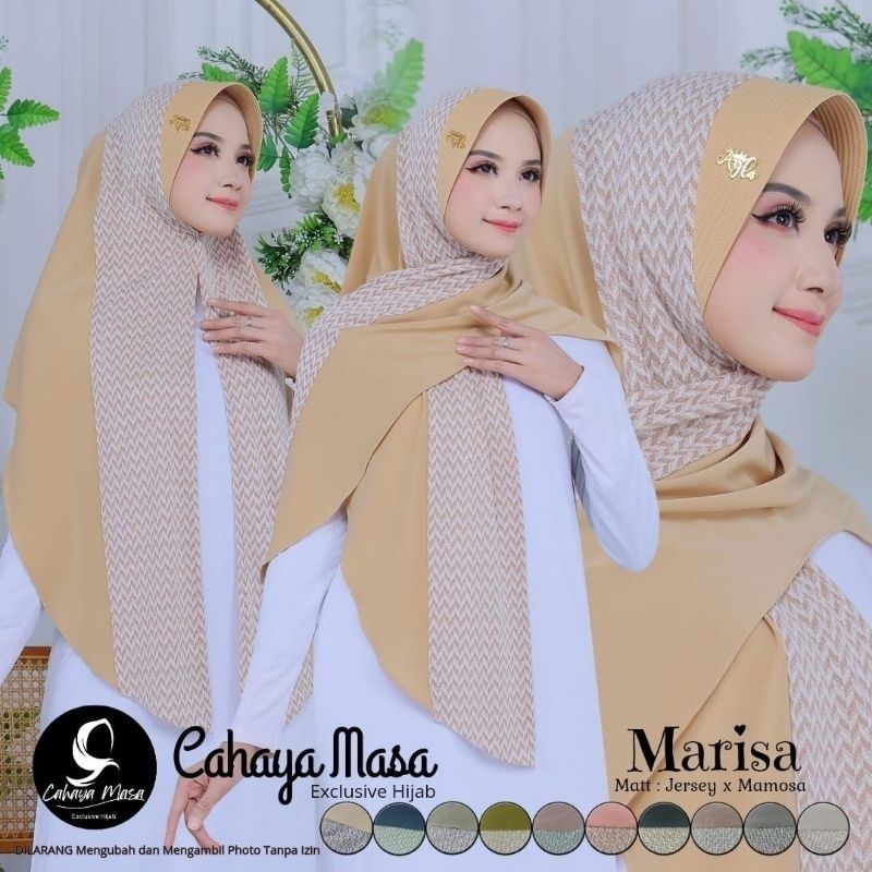 Jual MARISA-Jilbab Segitiga Instan Soft Pad Jersey X Mamosa By Cahayamasa Hijab Muslim Instan ...