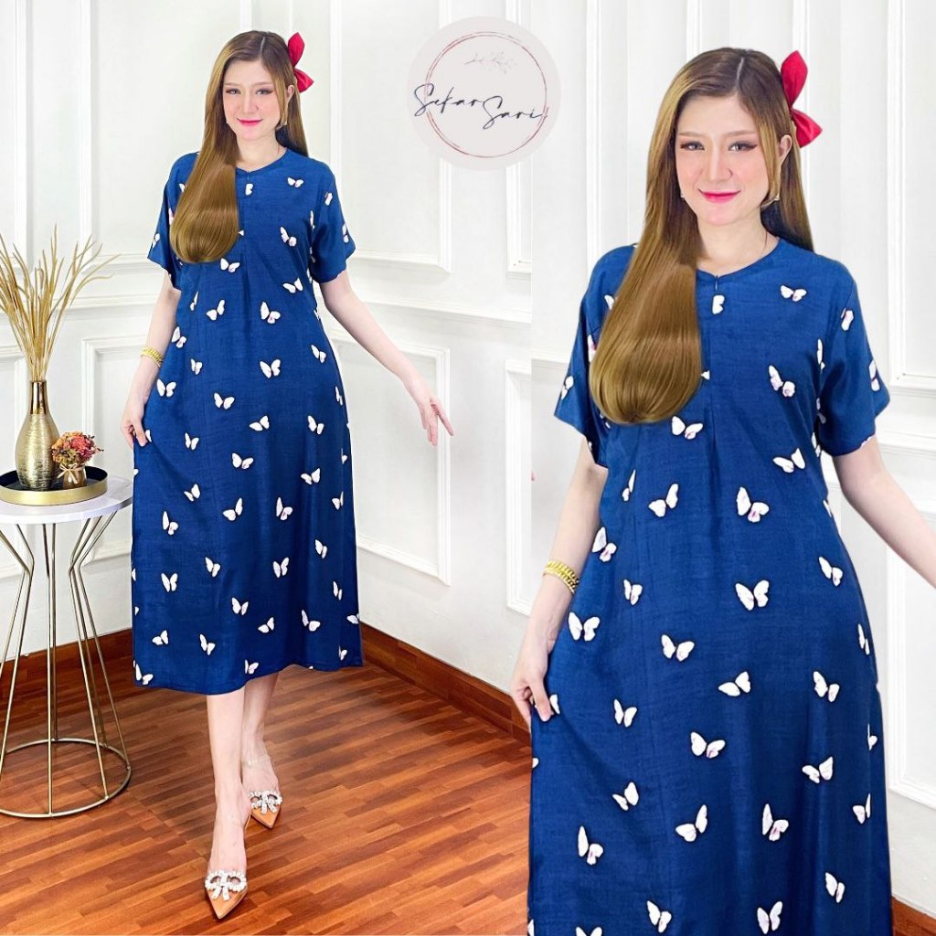 Jual Dress Kimono Rayon Busui | Baju Tidur Wanita Daster Kekinian ...