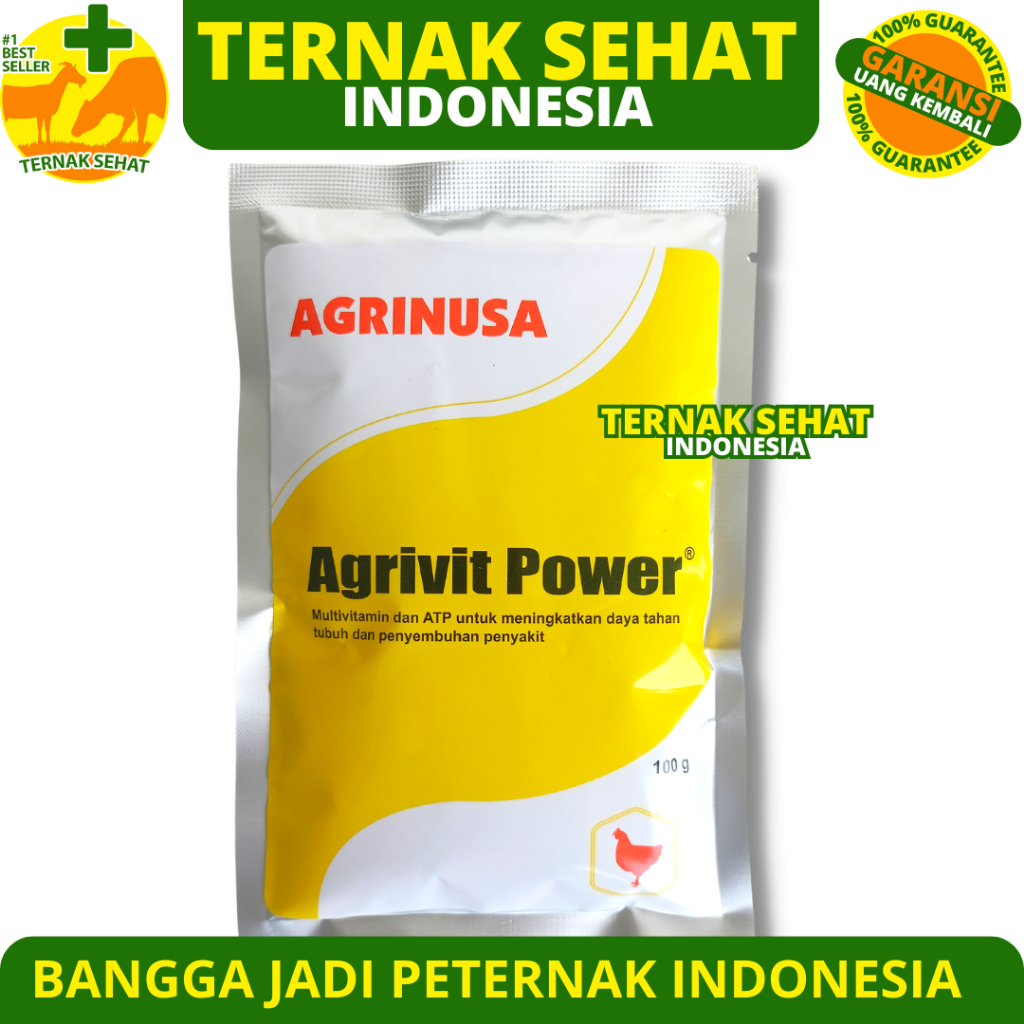 Jual AGRIVIT POWER 100 GRAM - Vitamin Ayam ATP Meningkatkan Daya Tahan ...