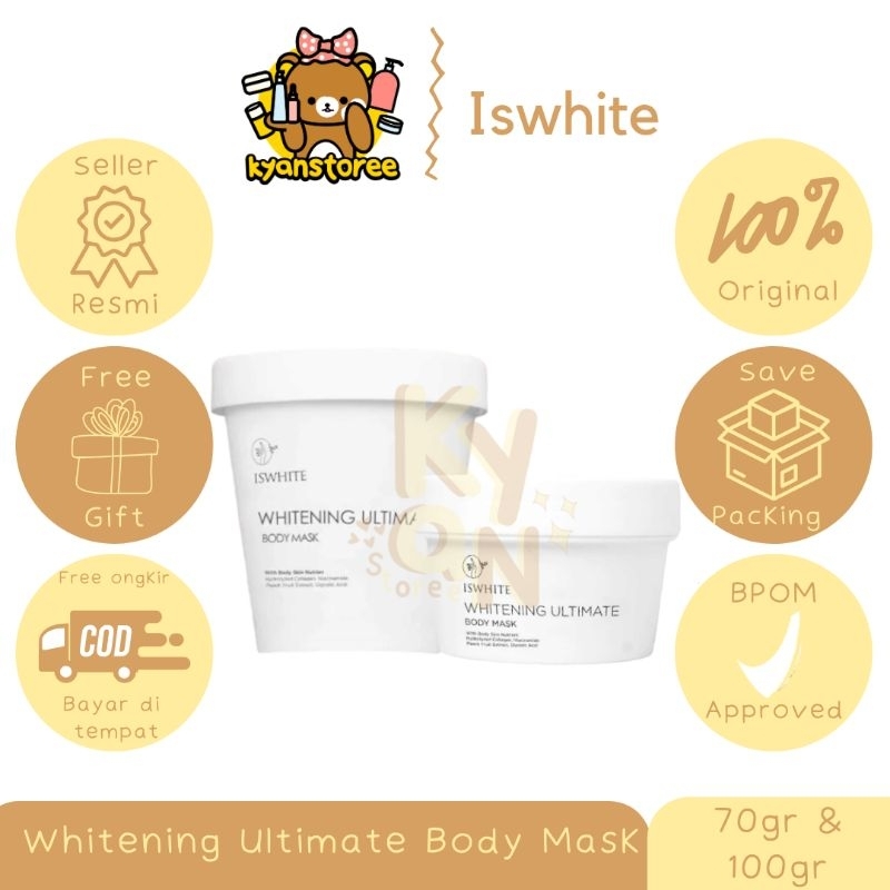 Jual ISWHITE WHITENING ULTIMATE BODY MASK | Shopee Indonesia