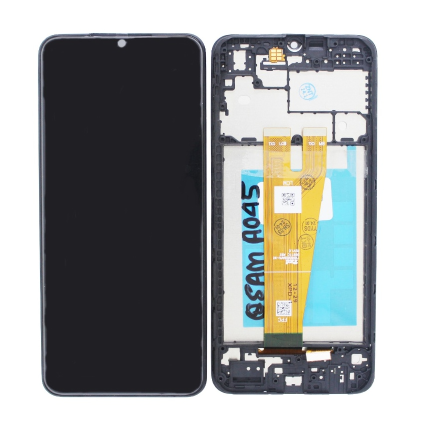 Jual LCD LAYAR GAMBAR SAM A045 + BEZZOL TENGAH FRAME TULANGAN + TS ...
