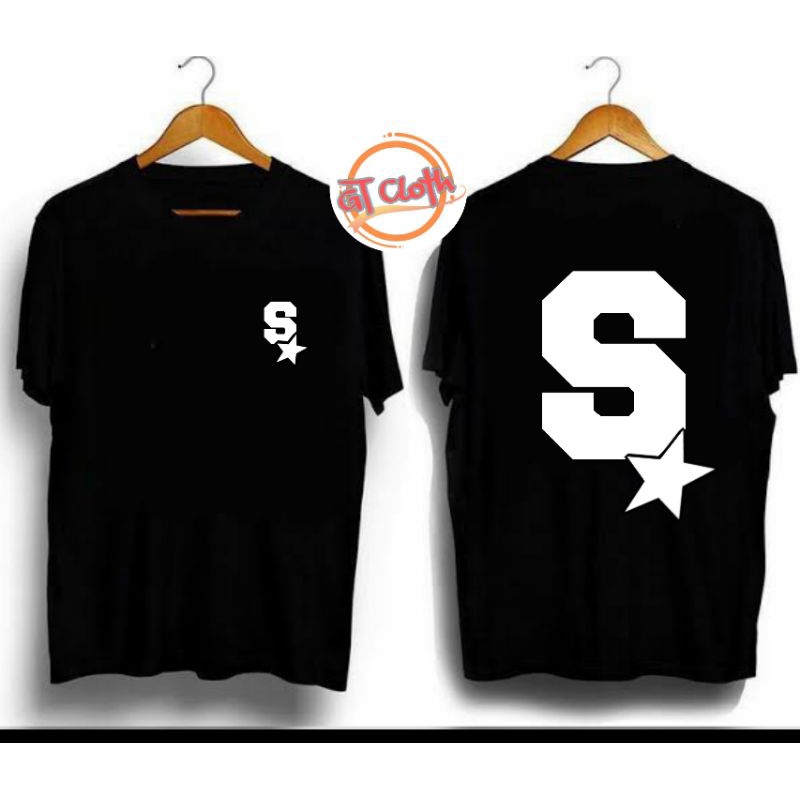 Jual LOGO Inisial Nama Huruf S Star Baju Kaos Distro Premium Pria ...