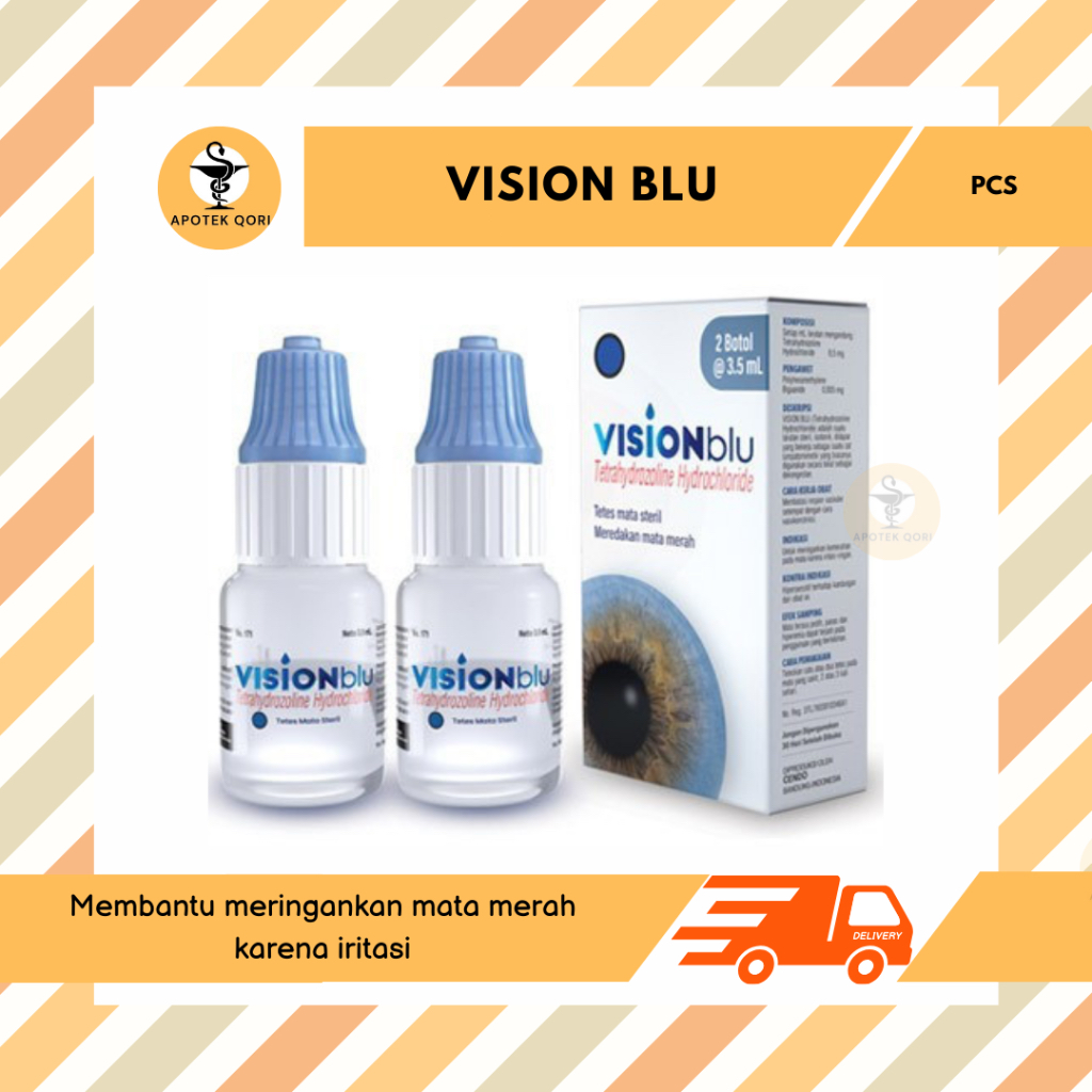 Jual VISION BLU TETES MATA 3,5 ML BOX 2 BOTOL/MEREDAKAN MATA MERAH ...