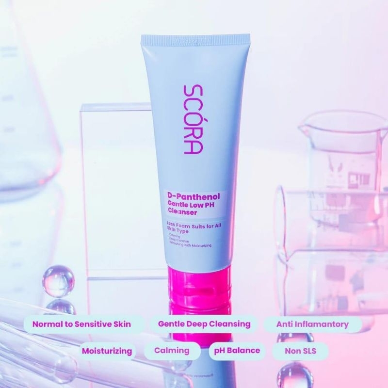 Jual SCORA D-Panthenol Gentle Low pH Cleanser Sabun Cuci Muka Sensitive ...