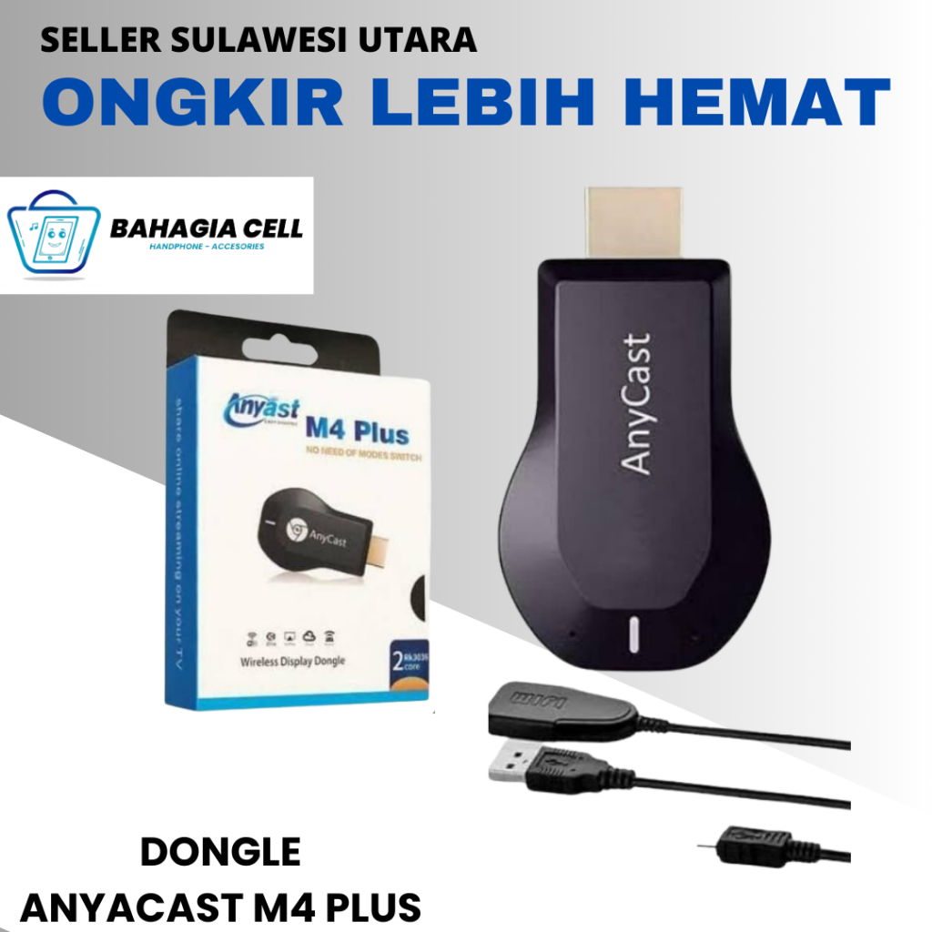 Jual HDMI DONGLE ANYAST M4 PLUS GRADE A WIRELESS DISPLAY FOR TV | Shopee Indonesia