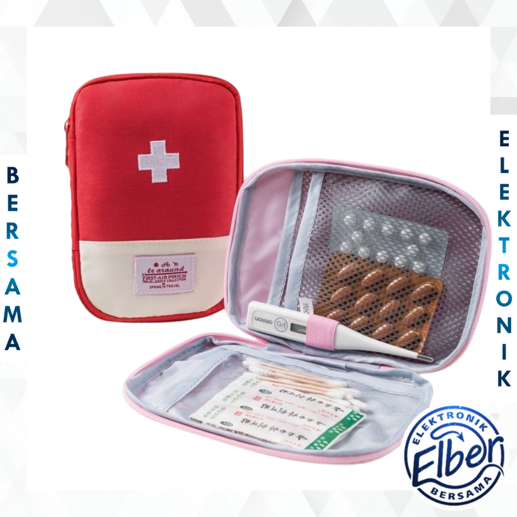 Jual ELBER HL0649 Tas P3K Mini Bentuk Persegi Tempat Kotak Obat Bag ...