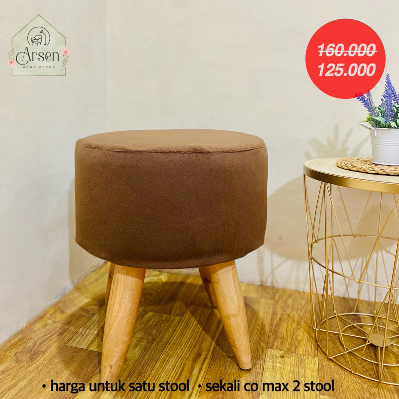 Jual Stool / Stool Polos / Kursi Bulat Sofa Stool / Stool Motif / Stool ...