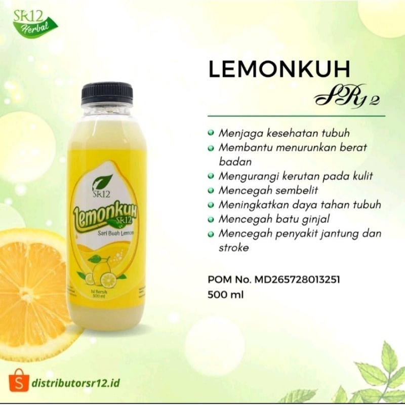 Jual Lemonkuh SR12 Sari Buah Lemon Asli Minuman Herbal Daya Tahan Tubuh ...