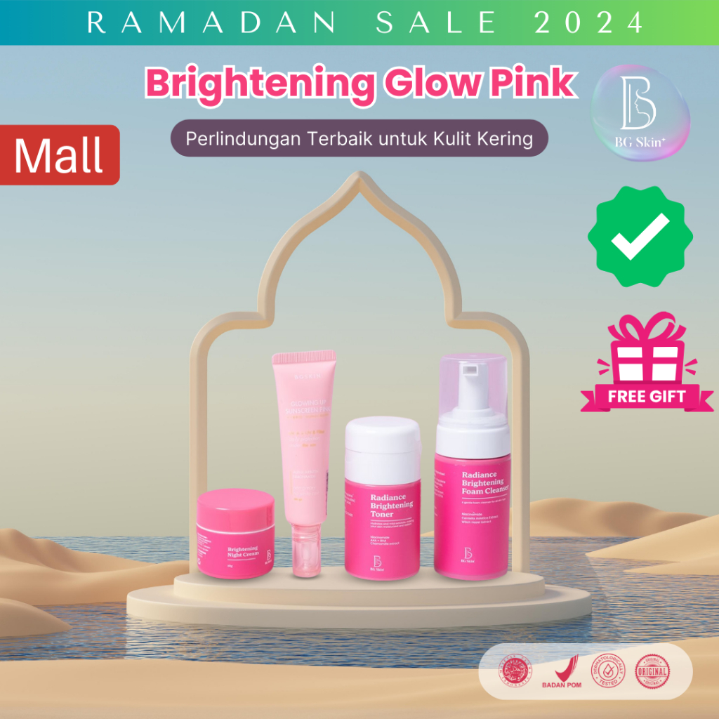 Jual BG SKIN [Mall] Paket Brightening Glow Pink | Shopee Indonesia