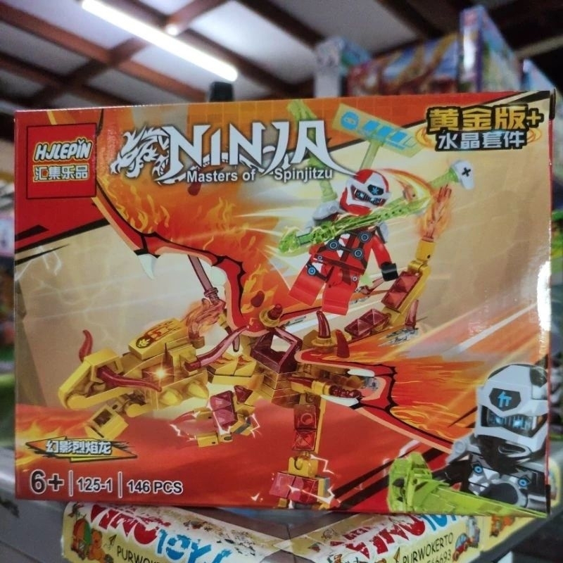 Jual mainan balok brick ninja naga robot motor mobil ninjago | Shopee ...