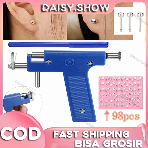 Jual 98Pcs Kancing Alat Kit Set Alat Tindik telinga Alat dengan Hidung ...