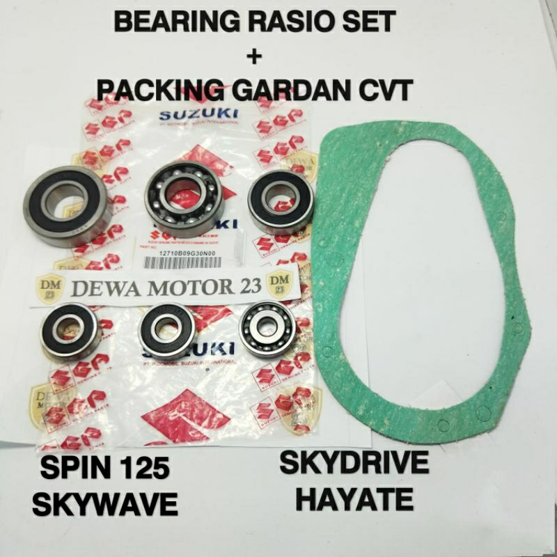 Jual BEARING RASIO SET + PACKING GARDAN CVT SUZUKI SPIN 125 SKYWAVE SKYDRIVE HAYATE BEST QUALITY ...