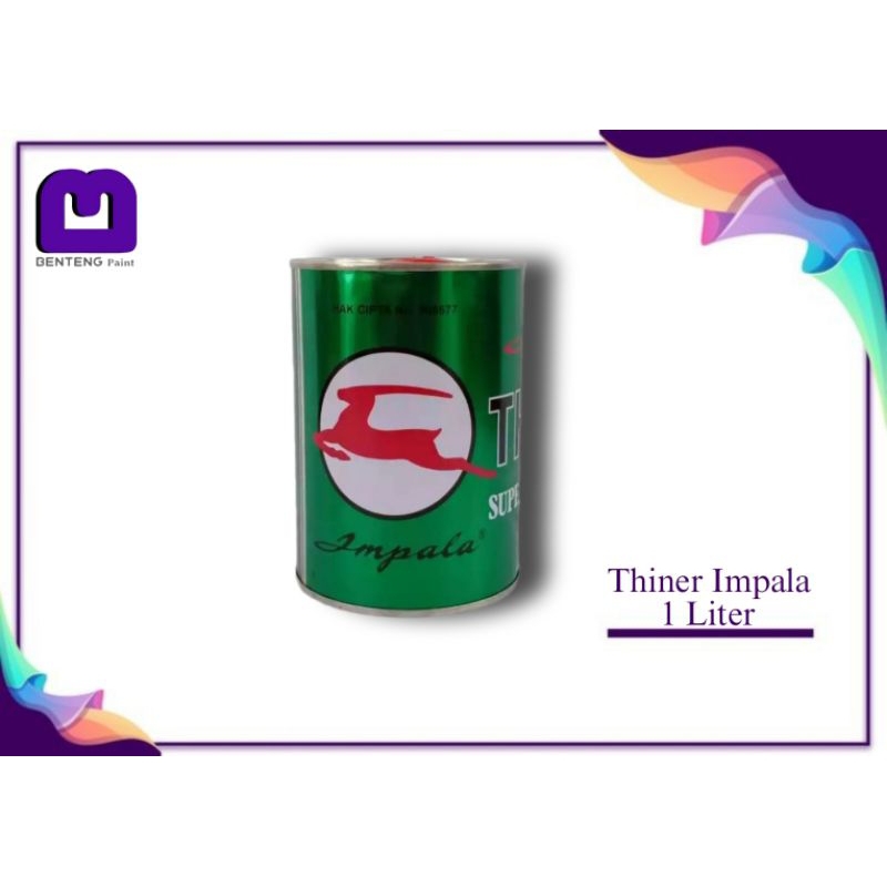 Jual THINNER THINER IMPALA PENGENCER CAT MINYAK BESI KAYU TINER IMPALA 1 LITER | Shopee Indonesia