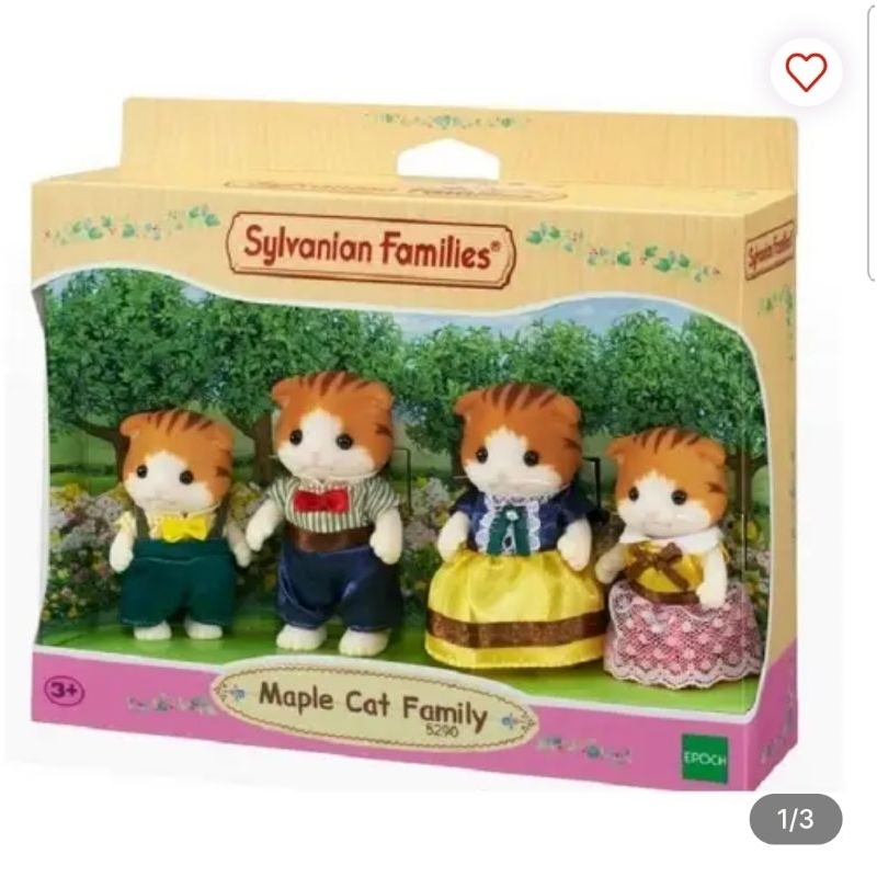 Jual Sylvanian Families Set Boneka Hewan Maple Cat Family 52900 ...
