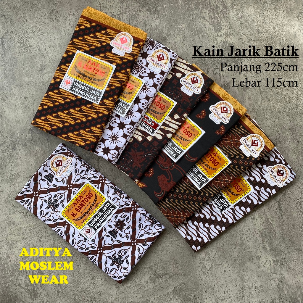 Jual Kain Jarik Batik Panjang H Santoso AAA Unggul Jaya Primisima Baju Bawahan Kebaya | Shopee ...