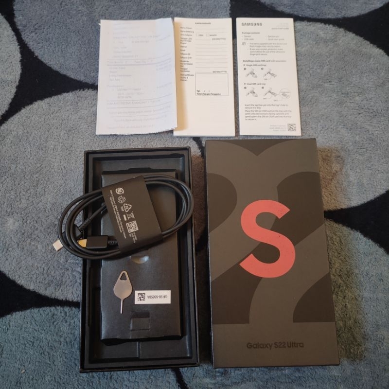 Jual Dus Box Samsung S22 Ultra Original Asli Copotan Burgundy | Shopee ...
