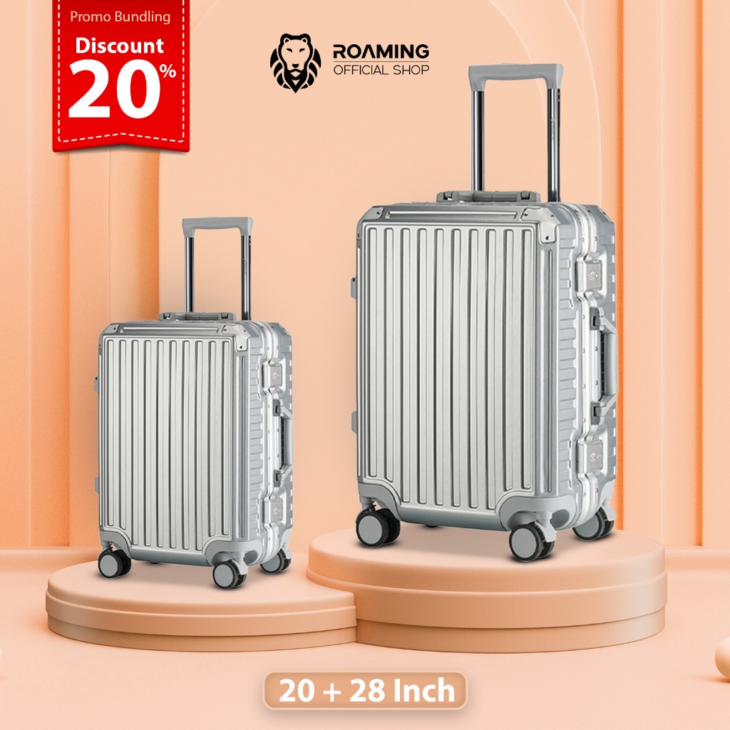 Jual [SET] Roaming Koper Kabin & Bagasi R001 20 Inch + 28 Inch | Shopee ...