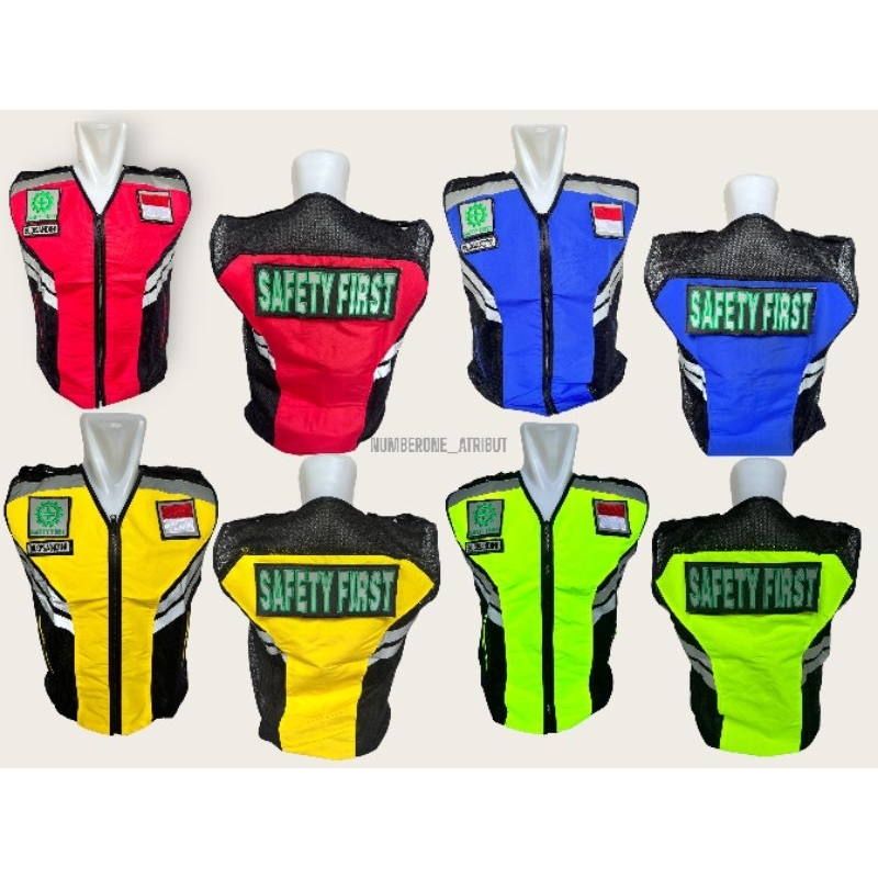 Jual rompi proyek/rompi taslan jaring /rompi safety first | Shopee ...