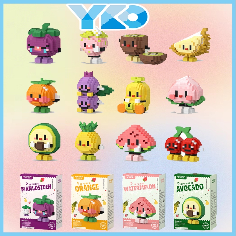 Jual YKO Fruit Buah Building Block Mini Bricks Toys Nano 3D Mainan ...