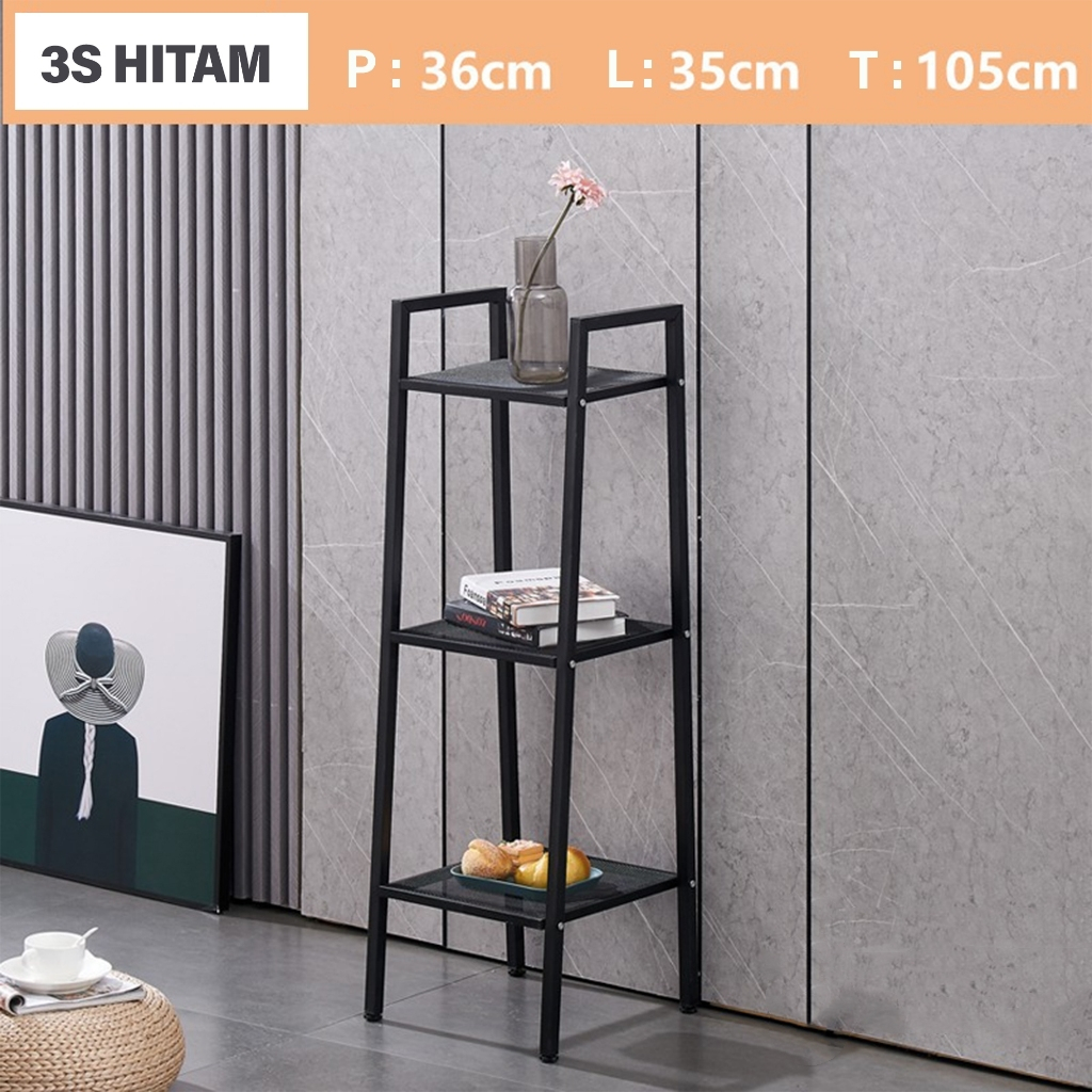 Jual Rak Trapesium 4 Tingkat - Rak dapur Penyimpanan Putih Rak ...