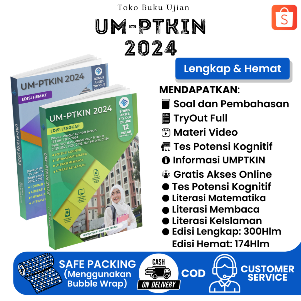 Jual Edisi Buku Baru UM-PTKIN 2024 (Edisi Lengkap & Edisi Hemat ...