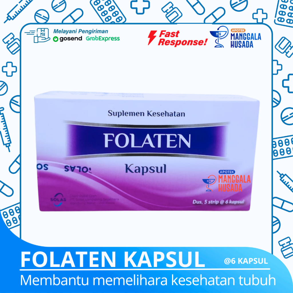 Jual FOLATEN KAPSUL PER STRIP @6 KAPSUL | Shopee Indonesia