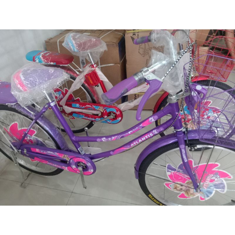 Jual Sepeda Mini Cewek Perempuan Dewasa ATLANTIS 24 inch Keranjang ...