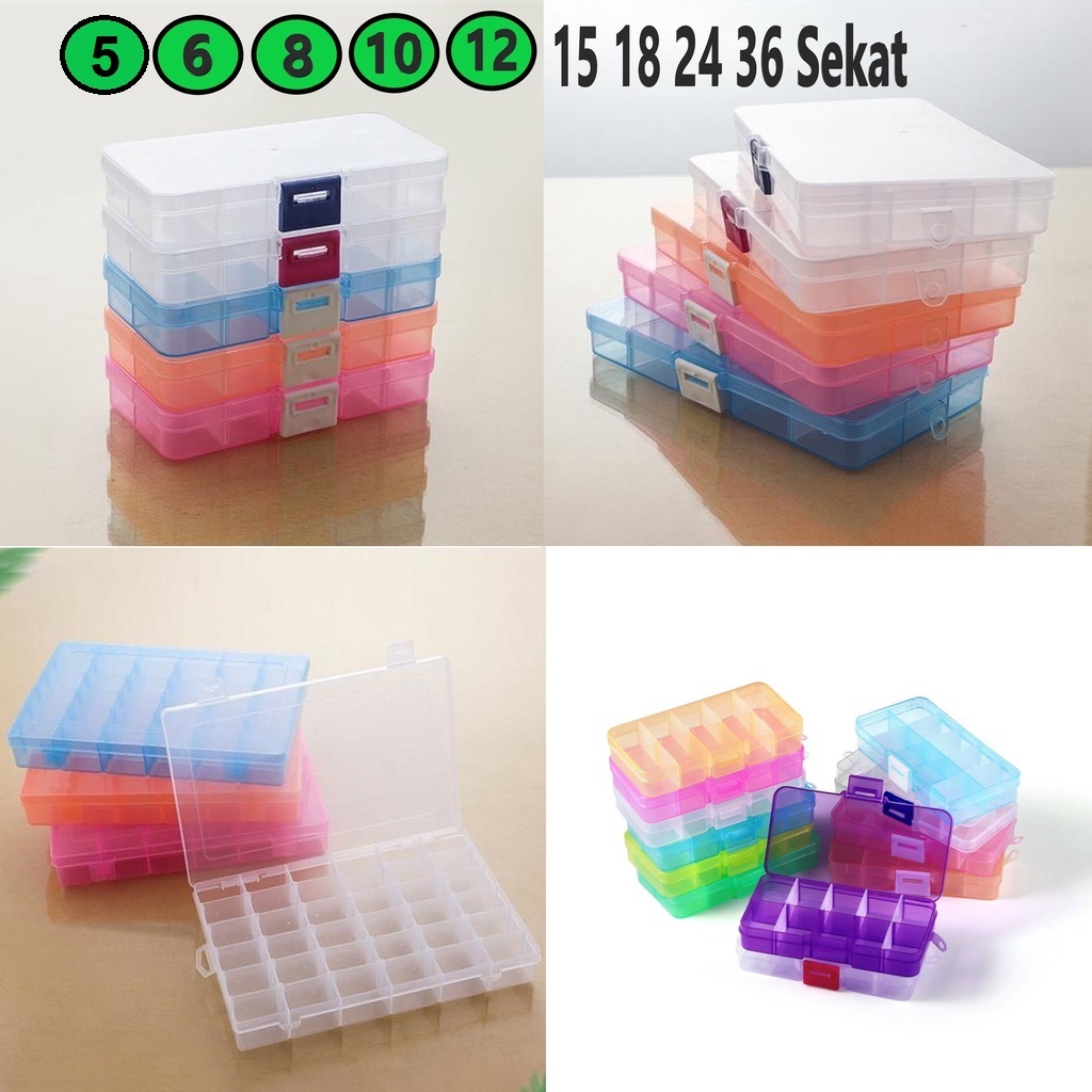 Jual Kotak Box Obat Perkakas Sekat/ Organizer Box/Kotak Serbaguna Sekat ...